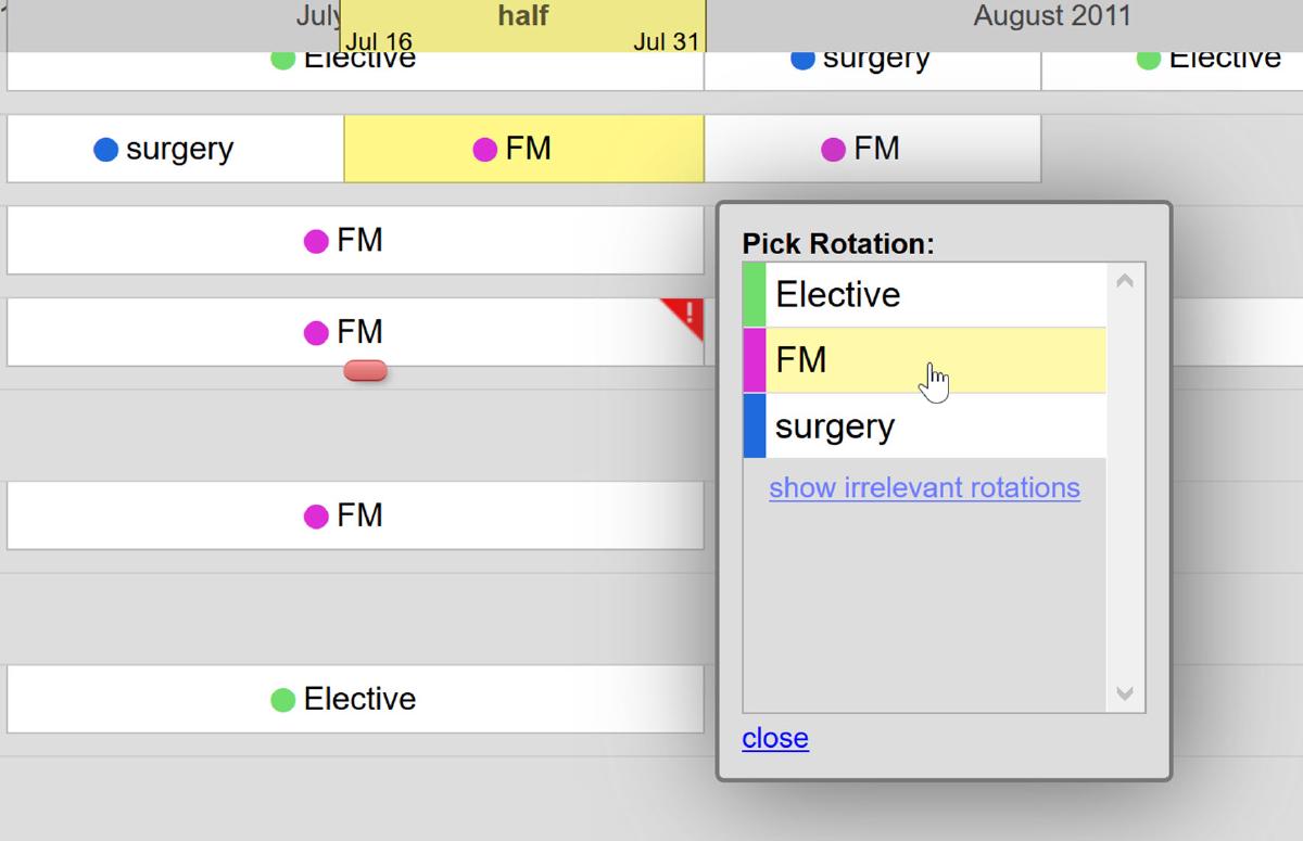 MedRez.net Scheduling Tool Documentation
