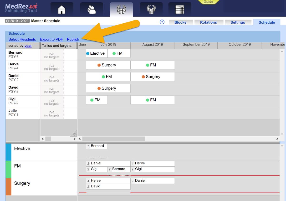 MedRez.net Scheduling Tool Documentation
